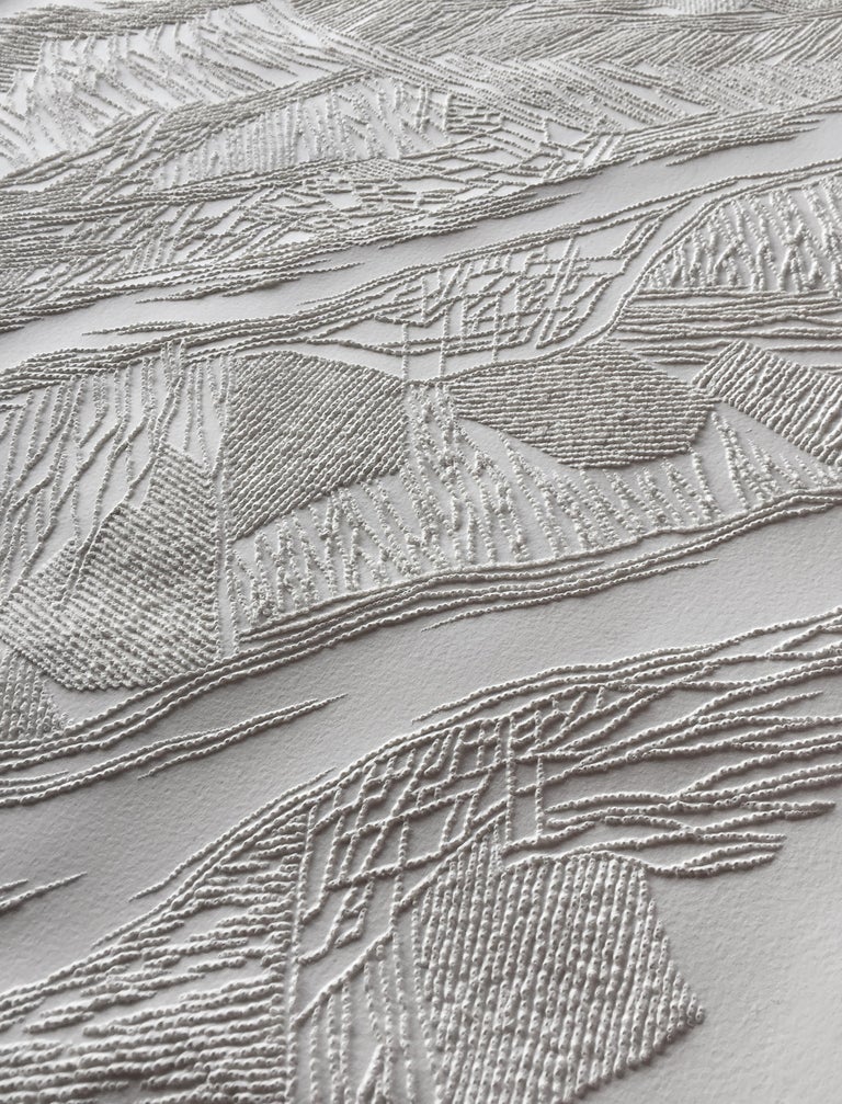 Antonin Anzil - Untitled 3 - intricate white 3D abstract geometric ...