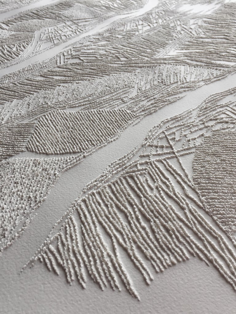 Antonin Anzil - Untitled 3 - intricate white 3D abstract geometric ...