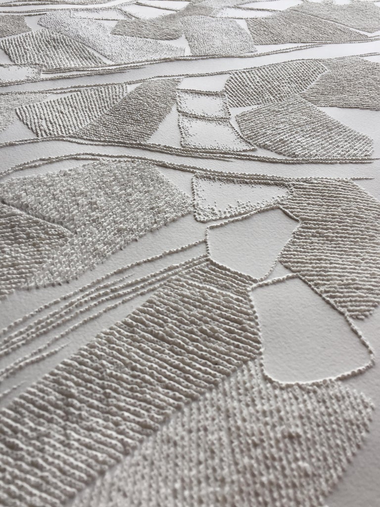 Antonin Anzil - Untitled 4 - intricate white 3D abstract geometric ...