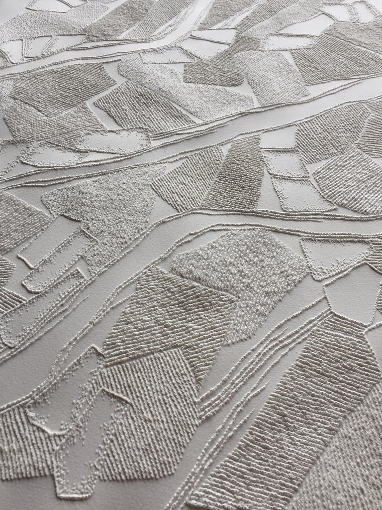 Antonin Anzil - Untitled 4 - intricate white 3D abstract geometric ...