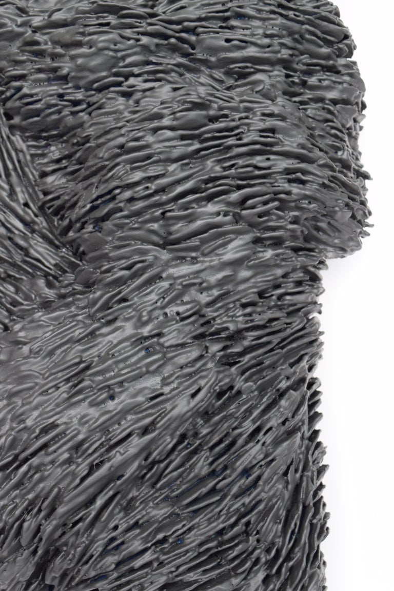 Erin Vincent - Paper Shale- black 3D organic feel contemporary abstract ...