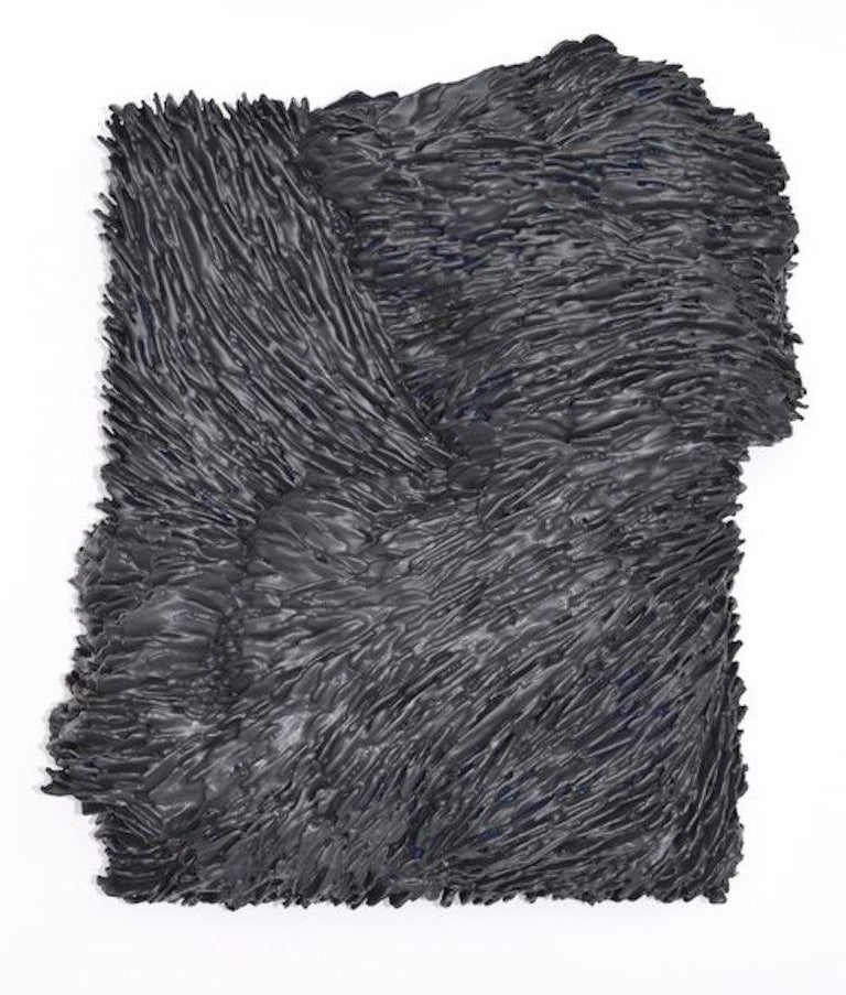 Erin Vincent - Paper Shale- black 3D organic feel contemporary abstract ...