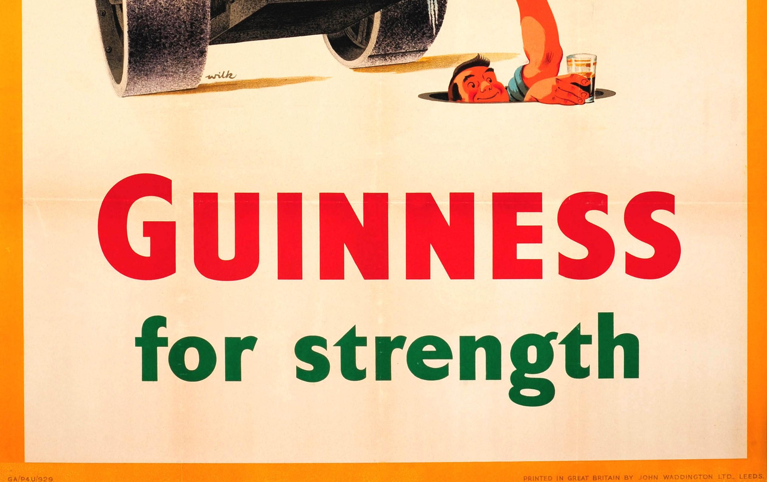 Percy Wilkinson - Original Vintage Guinness Stout Drink Poster Guinness ...