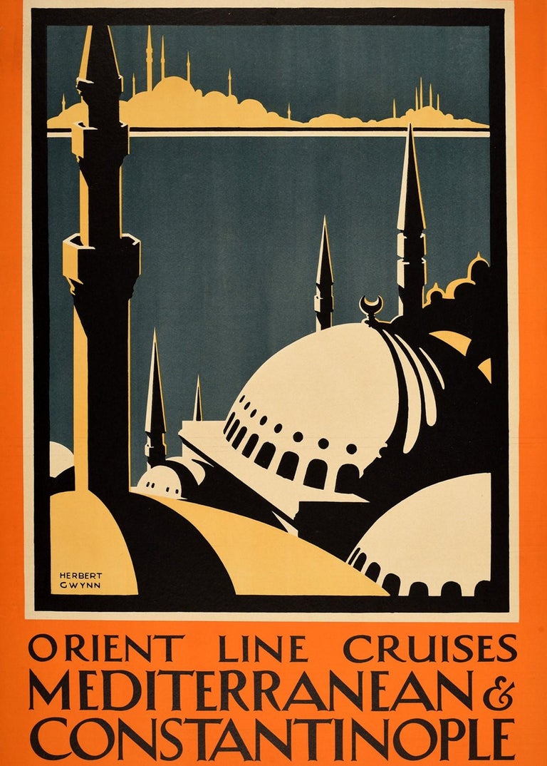 Herbert Gwynn - Original Vintage Poster Orient Line Cruises ...