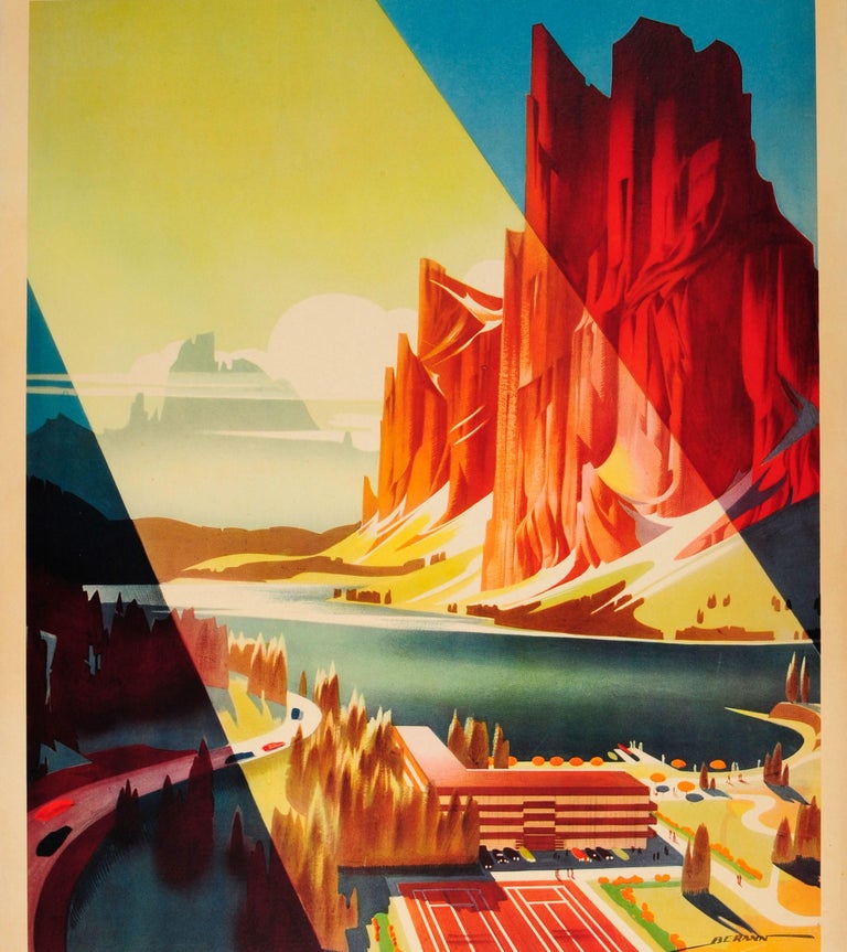 Heinrich C. Berann - Original Vintage ENIT Summer Travel Poster For The ...