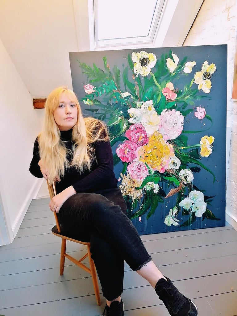 Elizabeth Power - Grace Original Acrylic paint oil pastel Signed RA ...