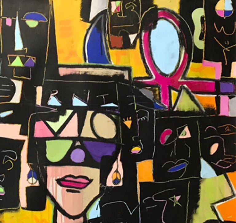 Ron Hust - Eternity Original Acrylic paint on canvas signed Abstract ...