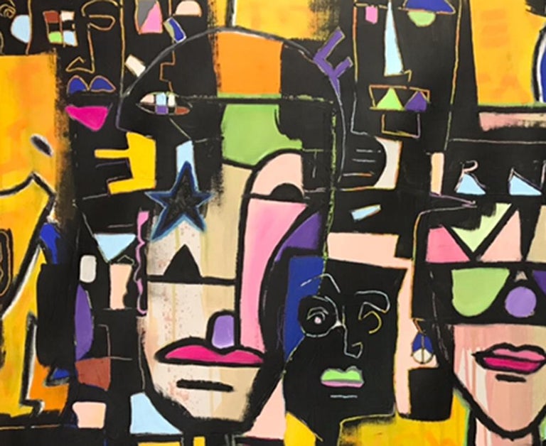 Ron Hust - Eternity Original Acrylic paint on canvas signed Abstract ...