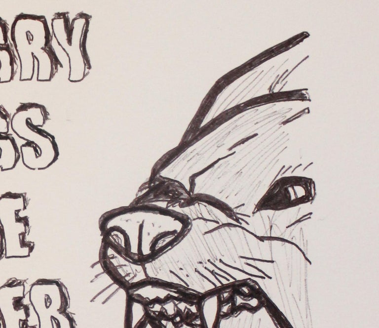 Tal Booker - Hungry Dogs Original slogan red and black pen love island ...