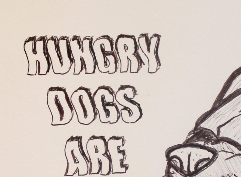 Tal Booker - Hungry Dogs Original slogan red and black pen love island ...