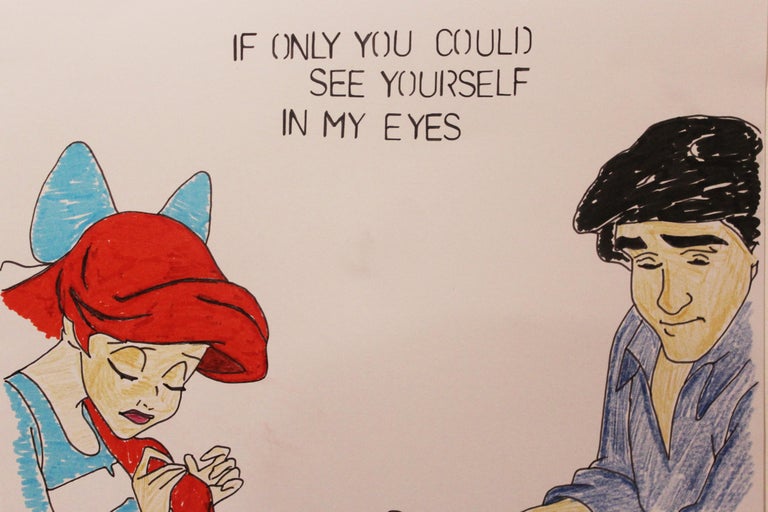 Tal Booker – „Eyes Original Color Bleistift Papier Schornstein ariel ...