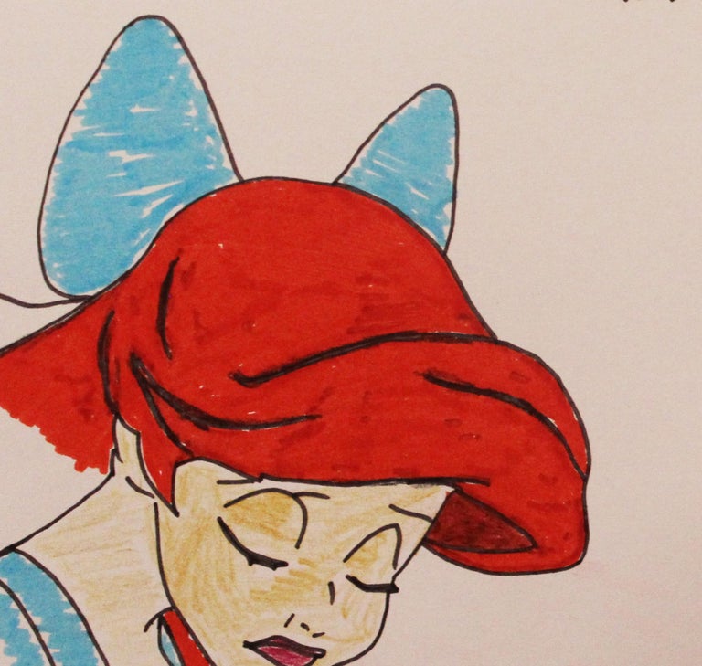 Tal Booker - Eyes Original Color pencil paper disney ariel red hair ...