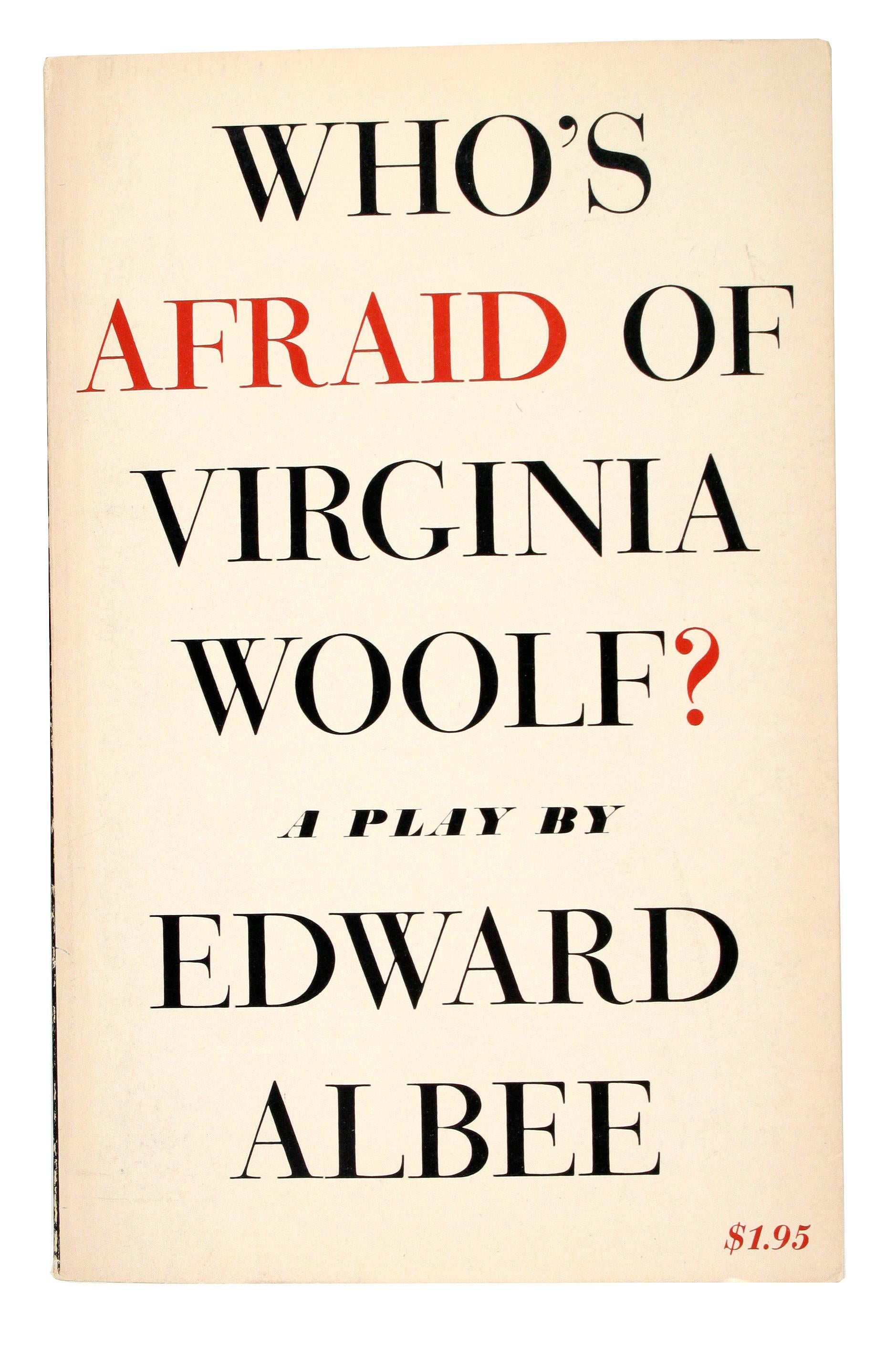Edward Albee - Who's Afraid of Virginia Woolf? For Sale at 1stDibs