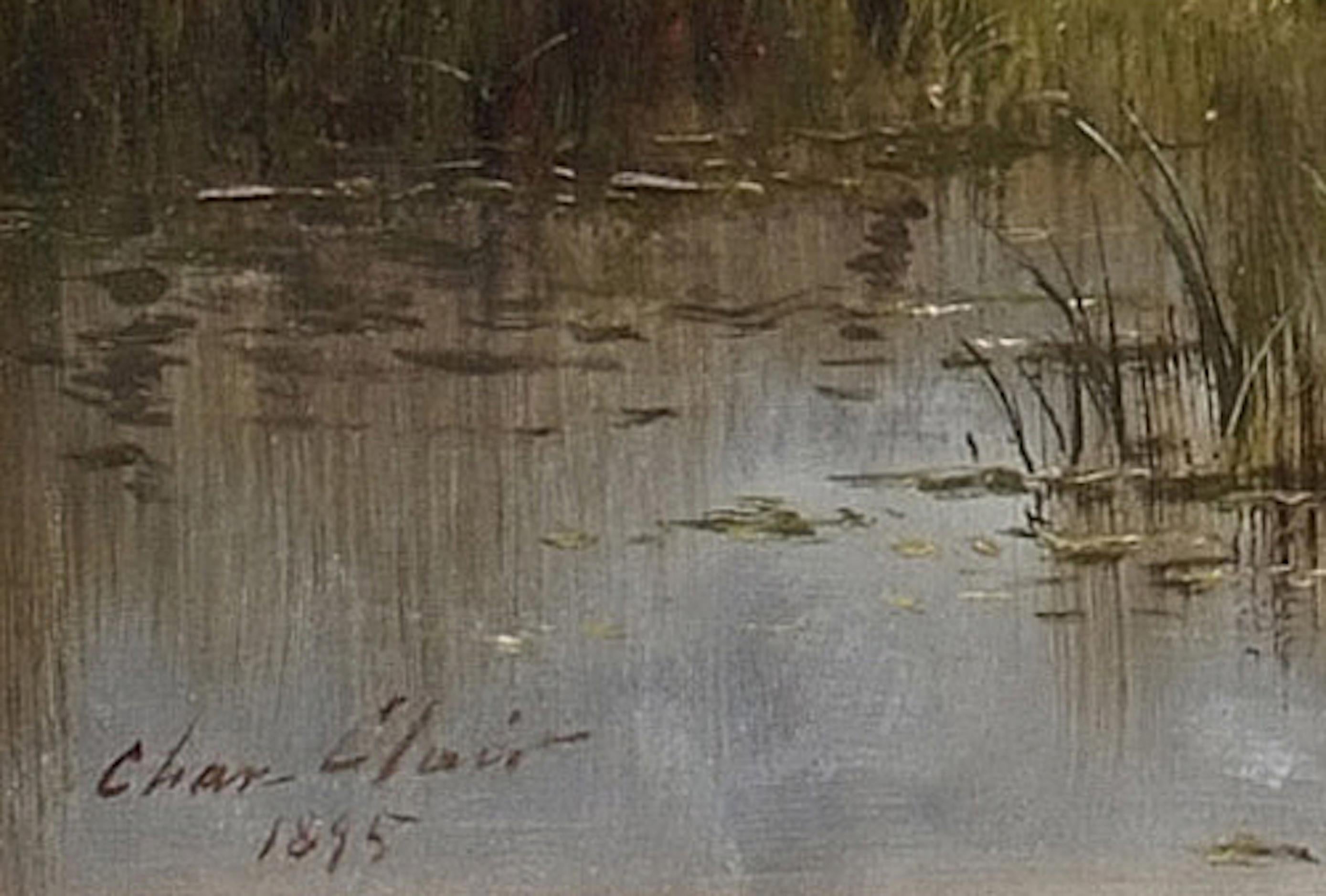 CLAIR Charles - Cows on Pasture by The River , painting 19th Century ...