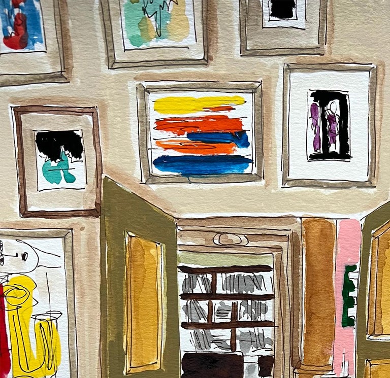 Manuel Santelices - The Home of Aldo Businaro. Watercolour interiors ...