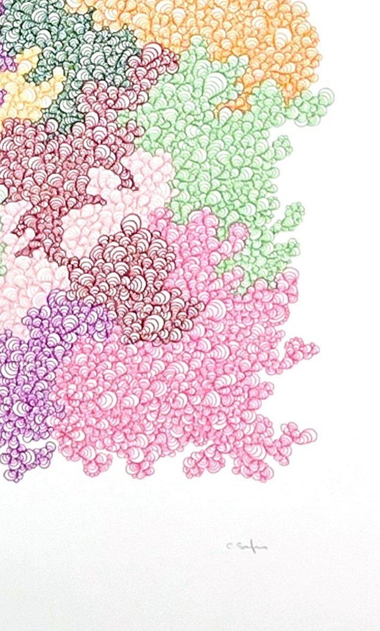 Capucine Safir - Multicolor. abstract drawing For Sale at 1stDibs