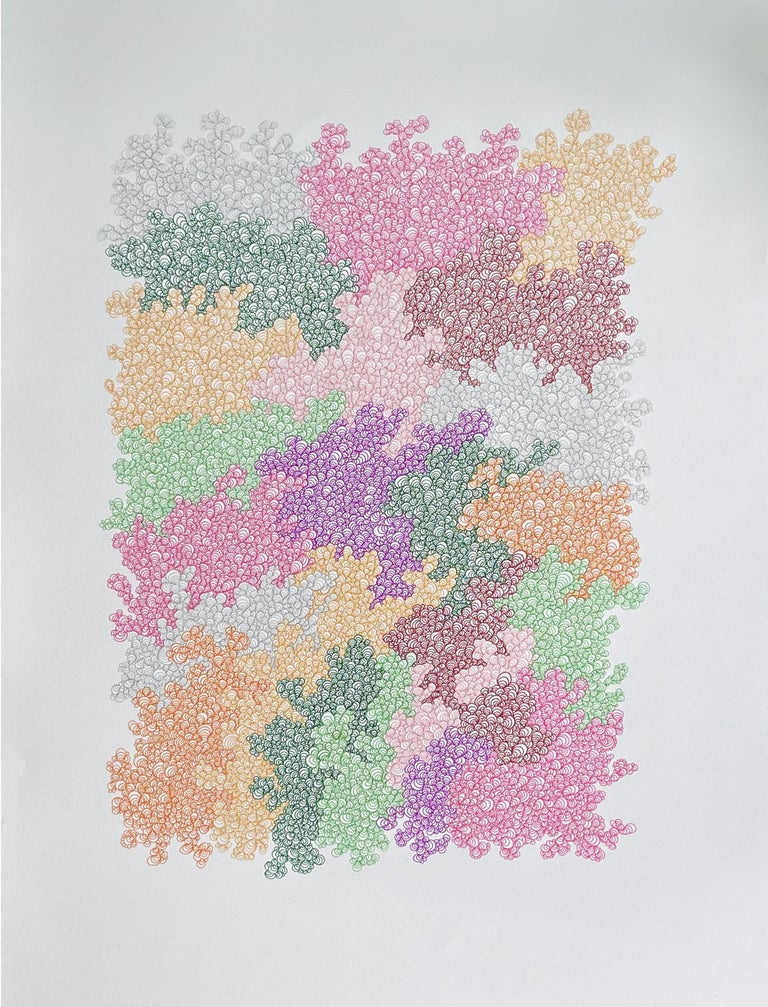Capucine Safir - Multicolor. abstract drawing For Sale at 1stDibs