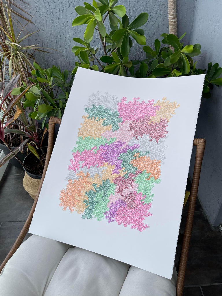 Capucine Safir - Multicolor. abstract drawing For Sale at 1stDibs