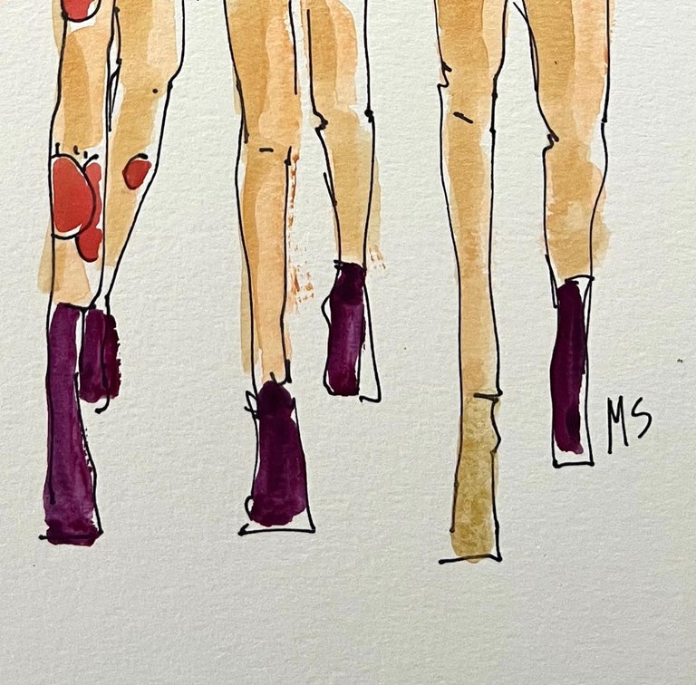 Manuel Santelices - J.W. Anderson fall 23. Watercolor fashion drawing ...