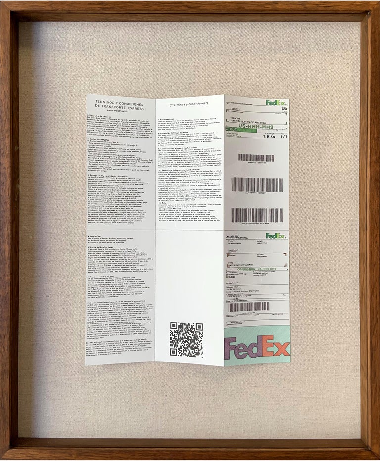 Rodrigo Spinel - GUIA FEDEX Tracking. Drawing on paper From The Series ...