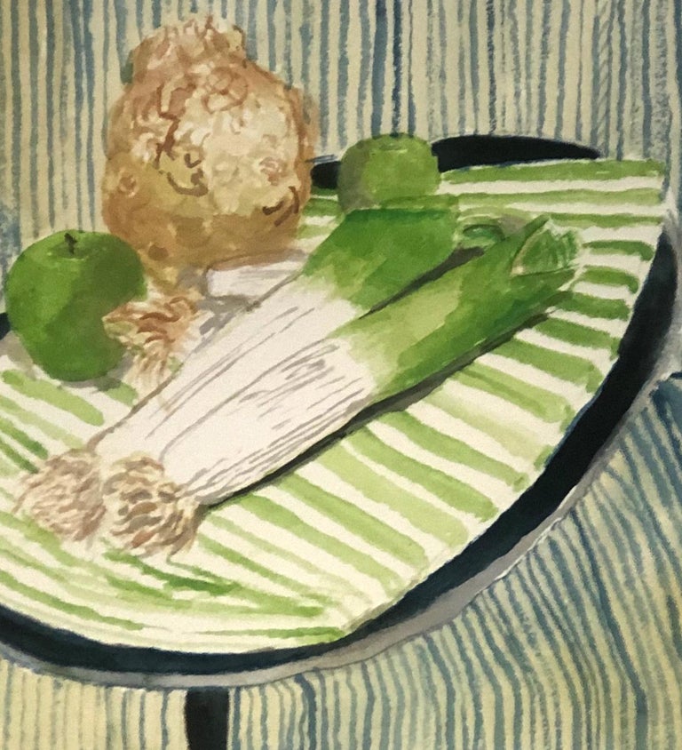 Charlie Scheips - Celeriac, Apples and Leeks on a Table, 2. Painting ...