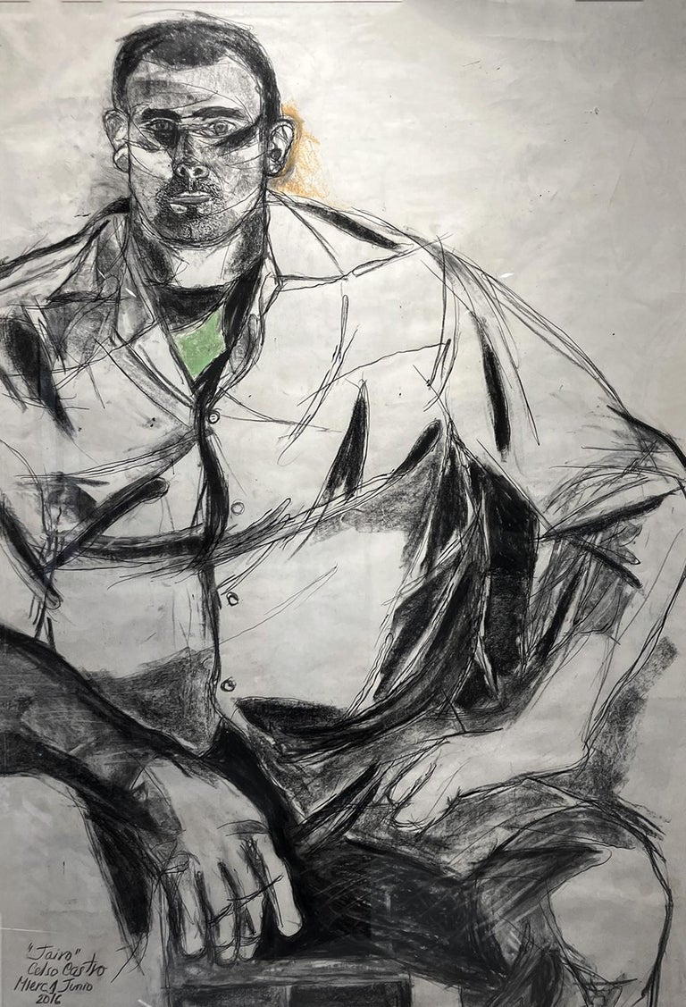 Celso José Castro Daza - Jairo- Portrait. Watercolour and ink on ...
