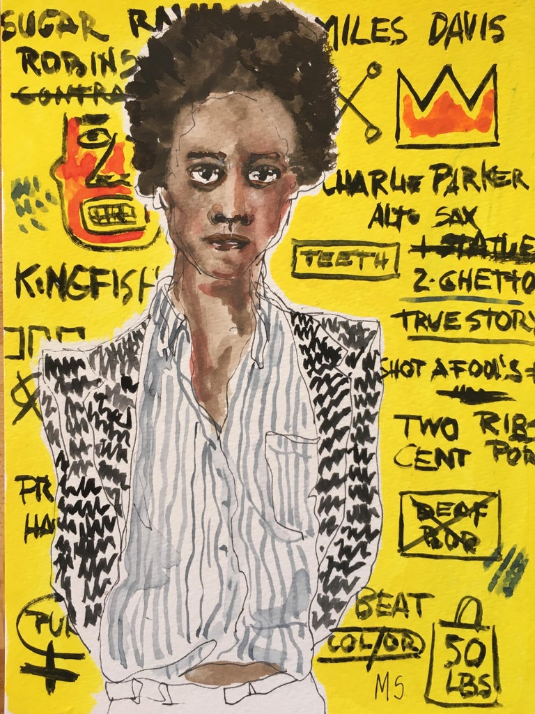 Manuel Santelices - Yellow Basquiat, 2021 at 1stDibs