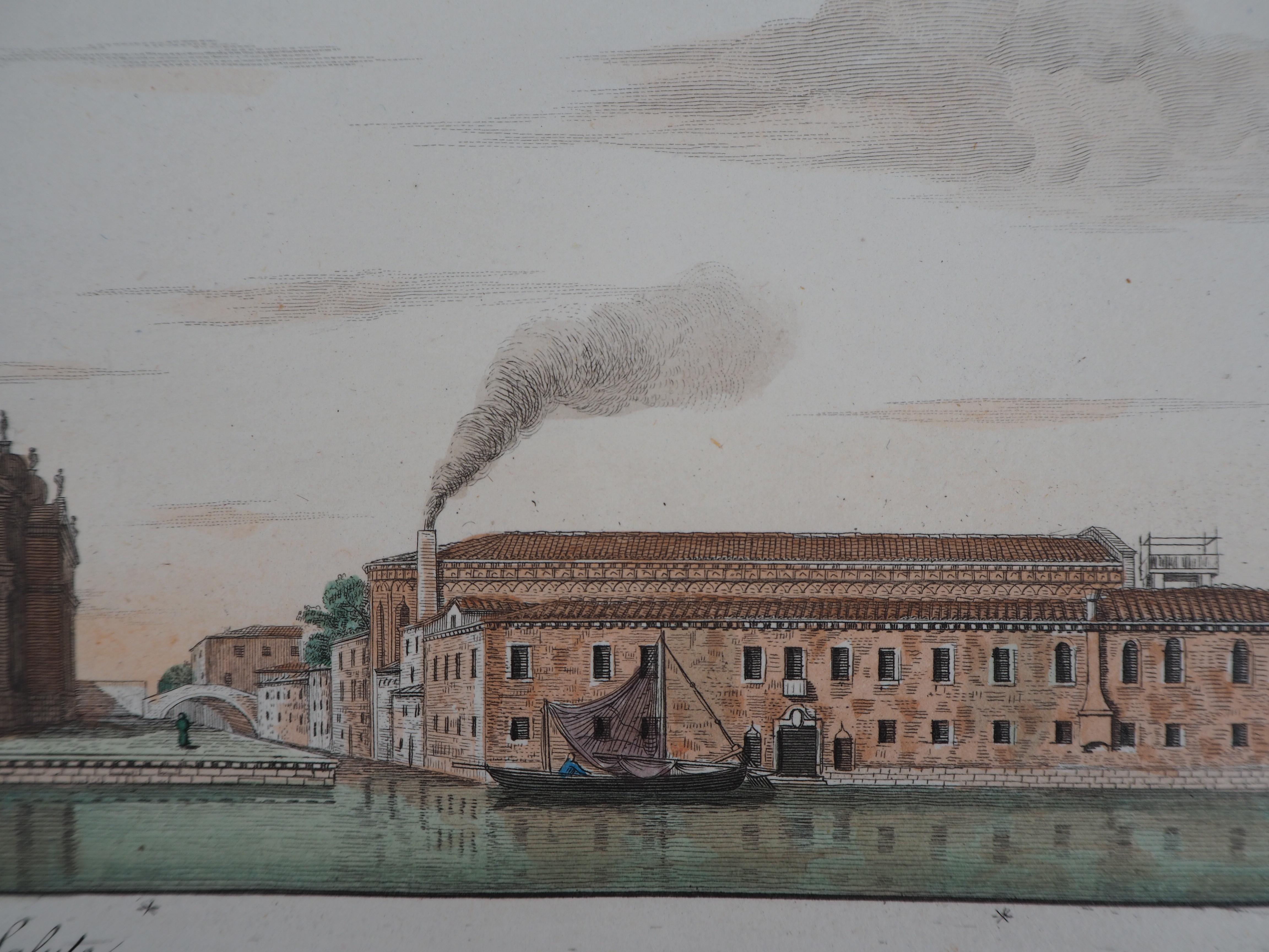 Dionisio Moretti - Venice, Santa Maria della Salute Church - Original ...