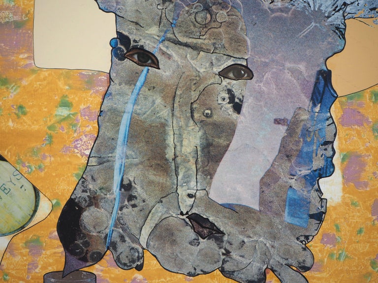 Jean-Pierre VIELFAURE - Portrait of Dylan Thomas For Sale at 1stDibs