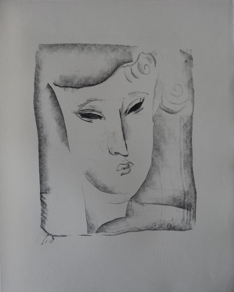Rodolphe-Théophile Bosshard - Cubist Portrait - Stone lithograph, 1930 ...