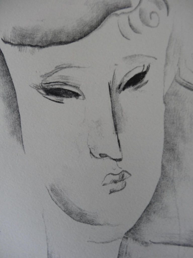 Rodolphe-Théophile Bosshard - Cubist Portrait - Stone lithograph, 1930 ...