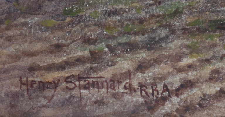 Henry Stannard - Burning the Weeds, Watercolour Painting by Henry ...