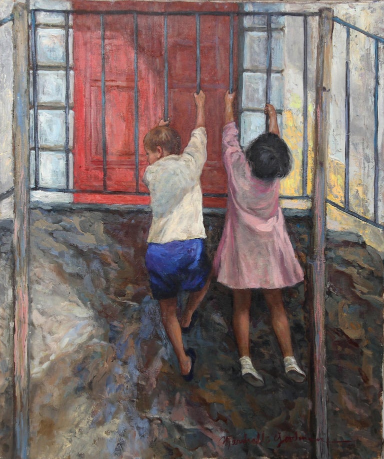 Marshall Goodman - Children Playing, Oil Painting by Marshall Goodman ...