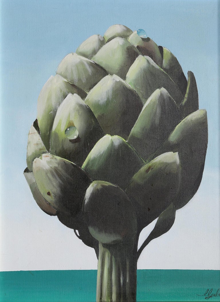 A. Lester Gaba - Artichoke, Realist Oil Painting at 1stDibs | lester ...