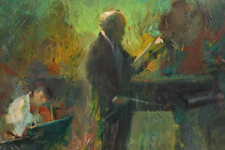 William Harnden - Conductor and Singer, Figurative Oil Painting by ...