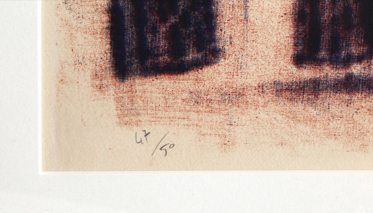 Christian Jaccard - Fils Noir Sur Le Rouge For Sale at 1stDibs