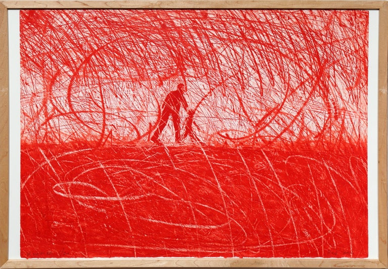 Alex Kremer - Red Man in Landscape For Sale at 1stDibs