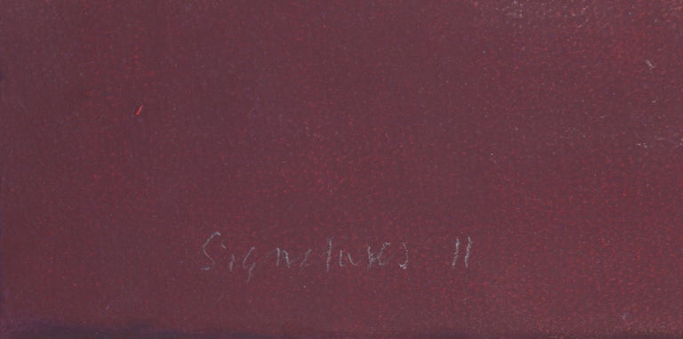 Robyn Denny - Signatures II, Minimalist Mixed Media Painting by Robyn ...