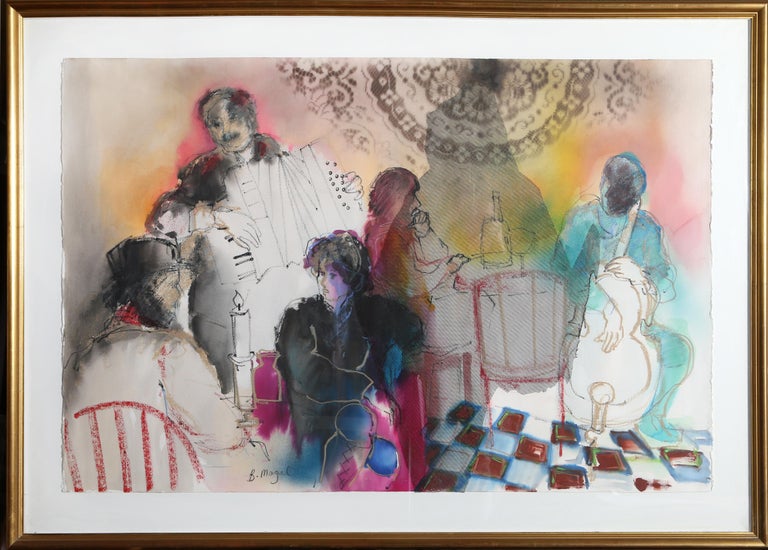 Batia Magal - Restaurant Scene with Band For Sale at 1stDibs