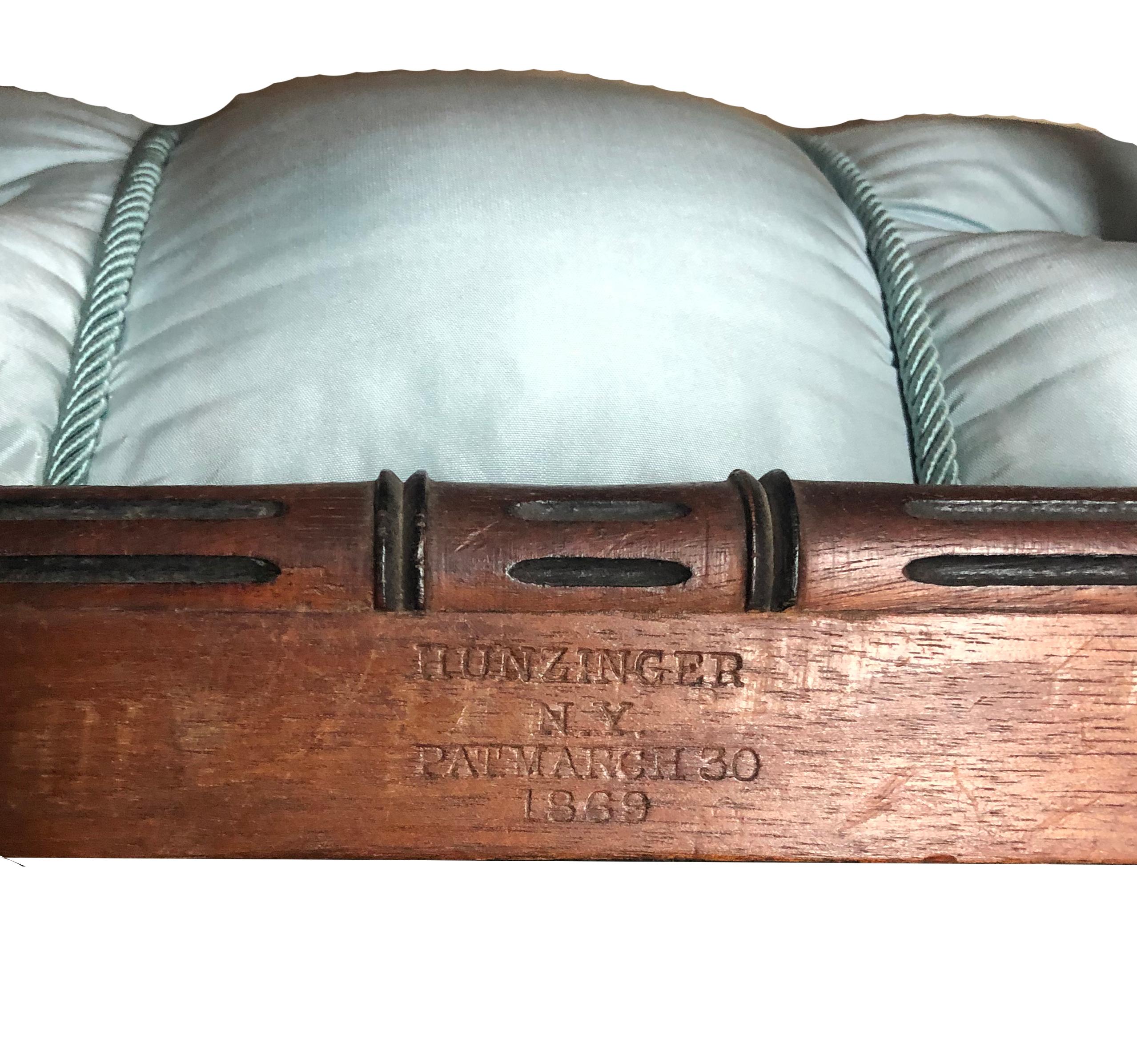 George Hunzinger - Signed George Hunzinger, Walnut Side Chair, 1869 at ...