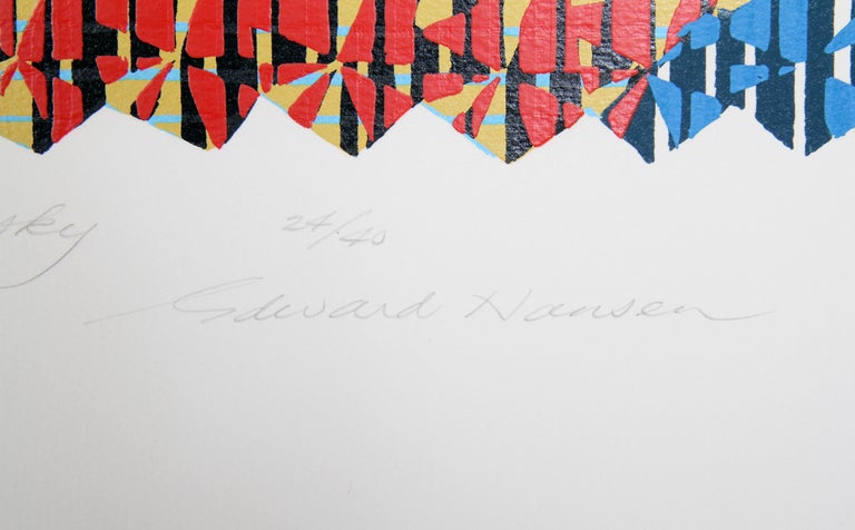 Edward Hansen - Buckhara Sky, Abstract Screenprint by Edward Hansen For ...