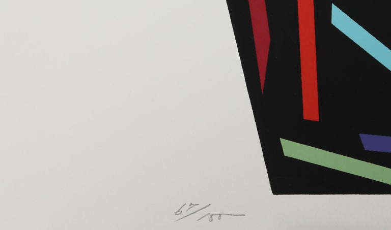 Alan Cote - Colorful Abstract from New York 10, Alan Cote 1969 For Sale ...