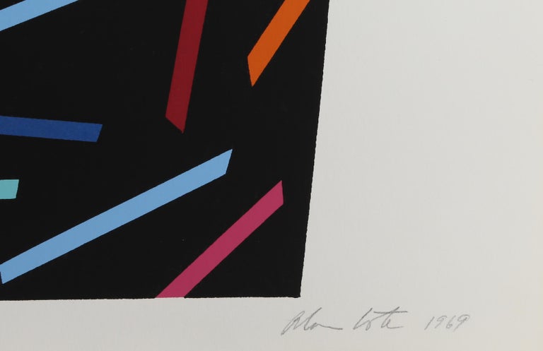 Alan Cote - Colorful Abstract from New York 10, Alan Cote 1969 For Sale ...