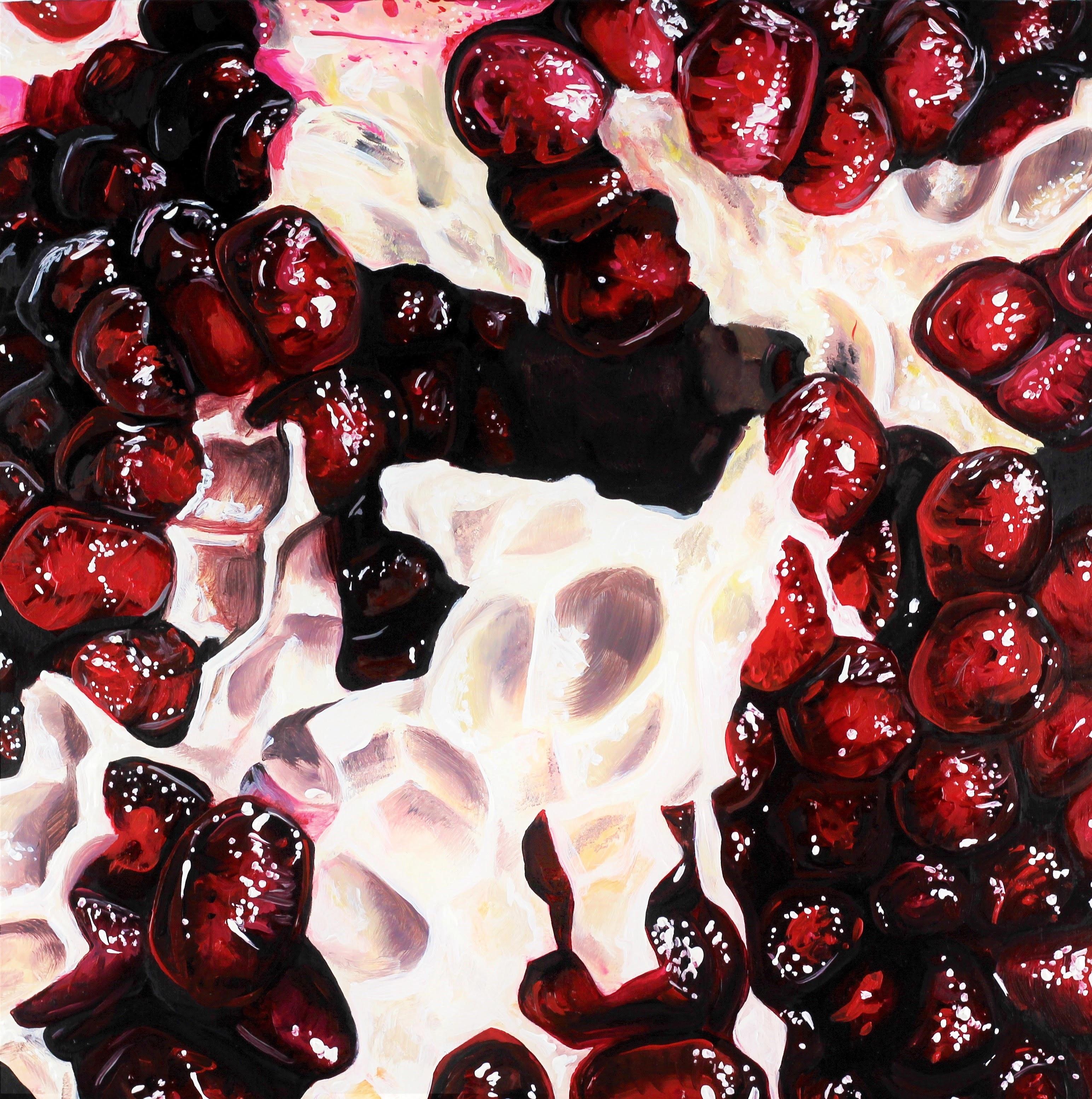 Angela Faustina - Blood Orange XVI Abstract original painting ...