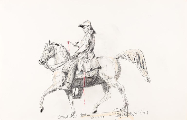 Peter Gnass - La Multitude déchue (Dessin n° 23) En vente sur 1stDibs