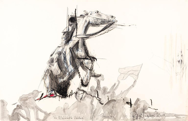 Peter Gnass - The Fallen Multitude (Drawing n° 31) For Sale at 1stDibs