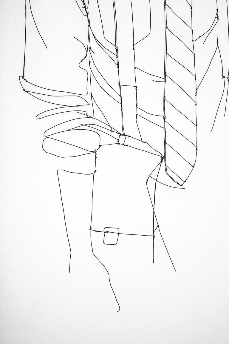 Alexandre Bour - Wire Sculpture of Man For Sale at 1stDibs