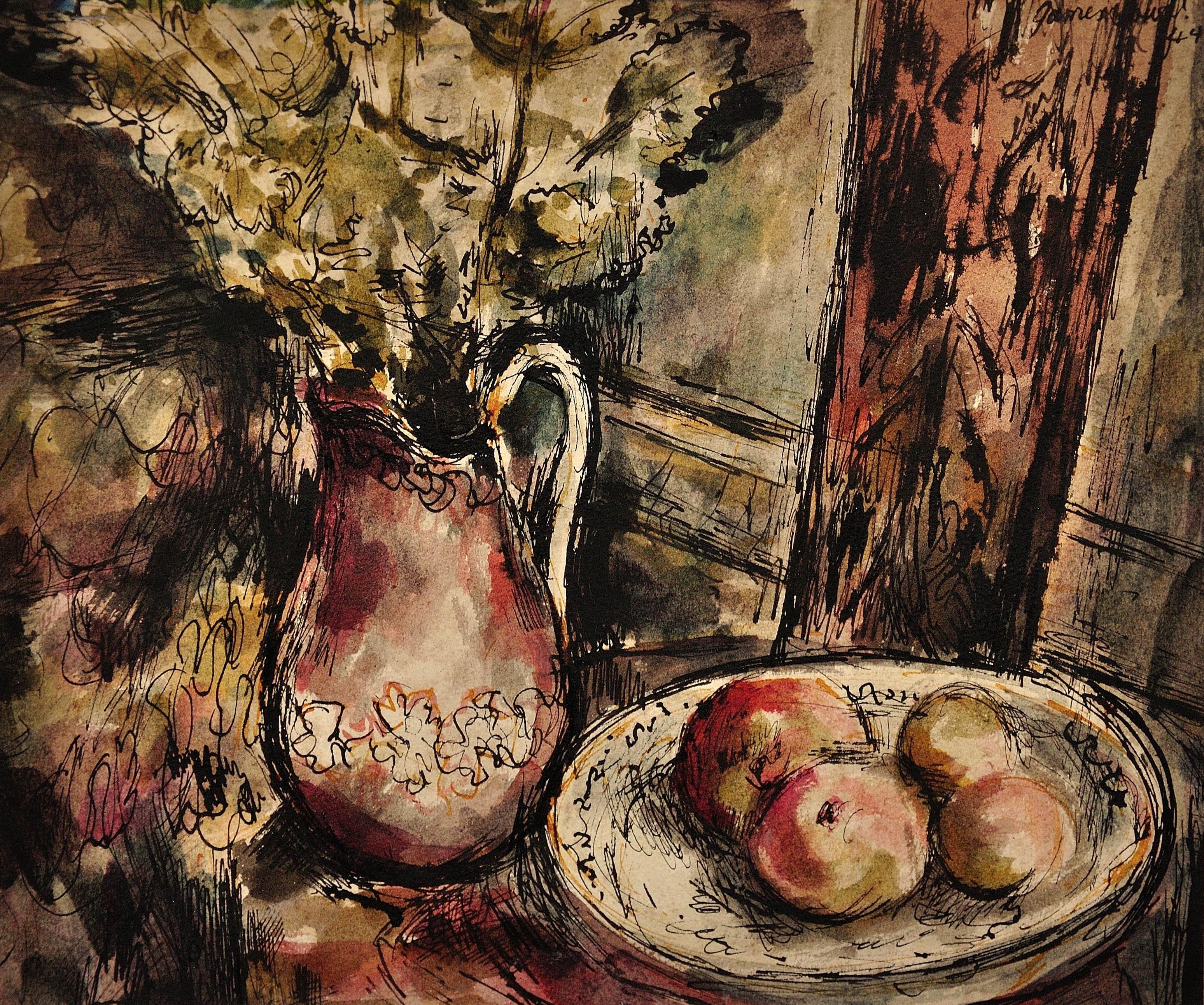 James Tower - Wartime Still Life Watercolor by Important British ...