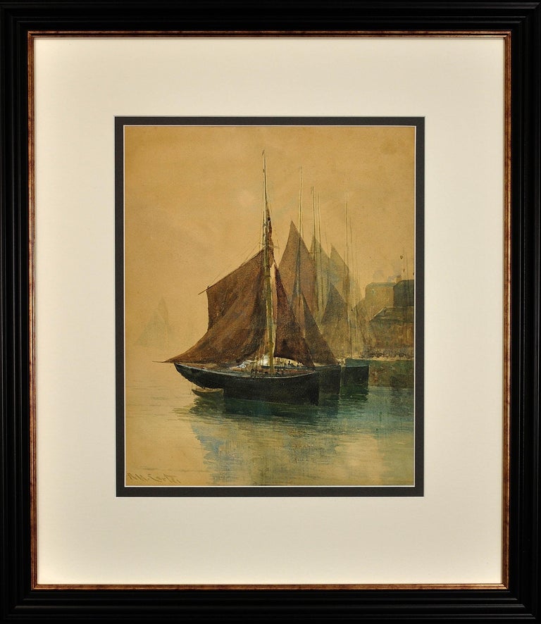 Richard Harry Carter - West Country Trawling Smacks, circa 1904.Devon ...