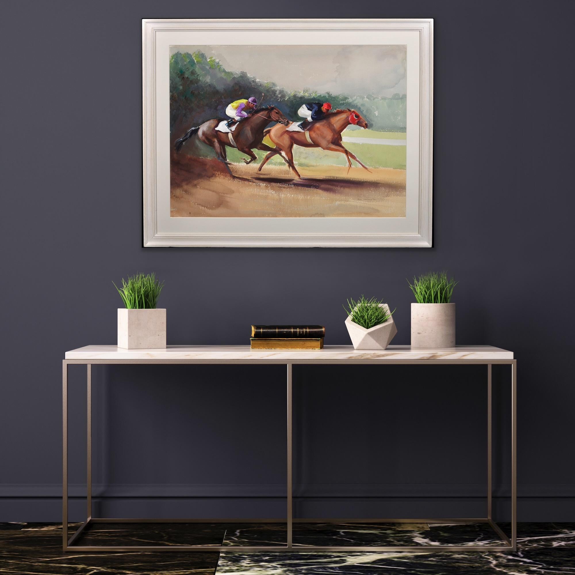 John Rattenbury Skeaping - A Tight Finish. 1970.Race Horses. Final ...